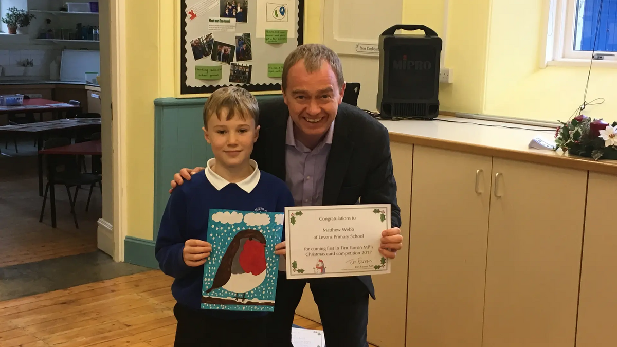 MP announces Christmas Card Competition winner - Westmorland, Furness ...